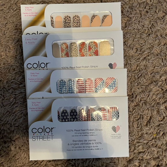 Color Street | Makeup | 4 New Sets Of Retired Colorstreet Nail Strips ...